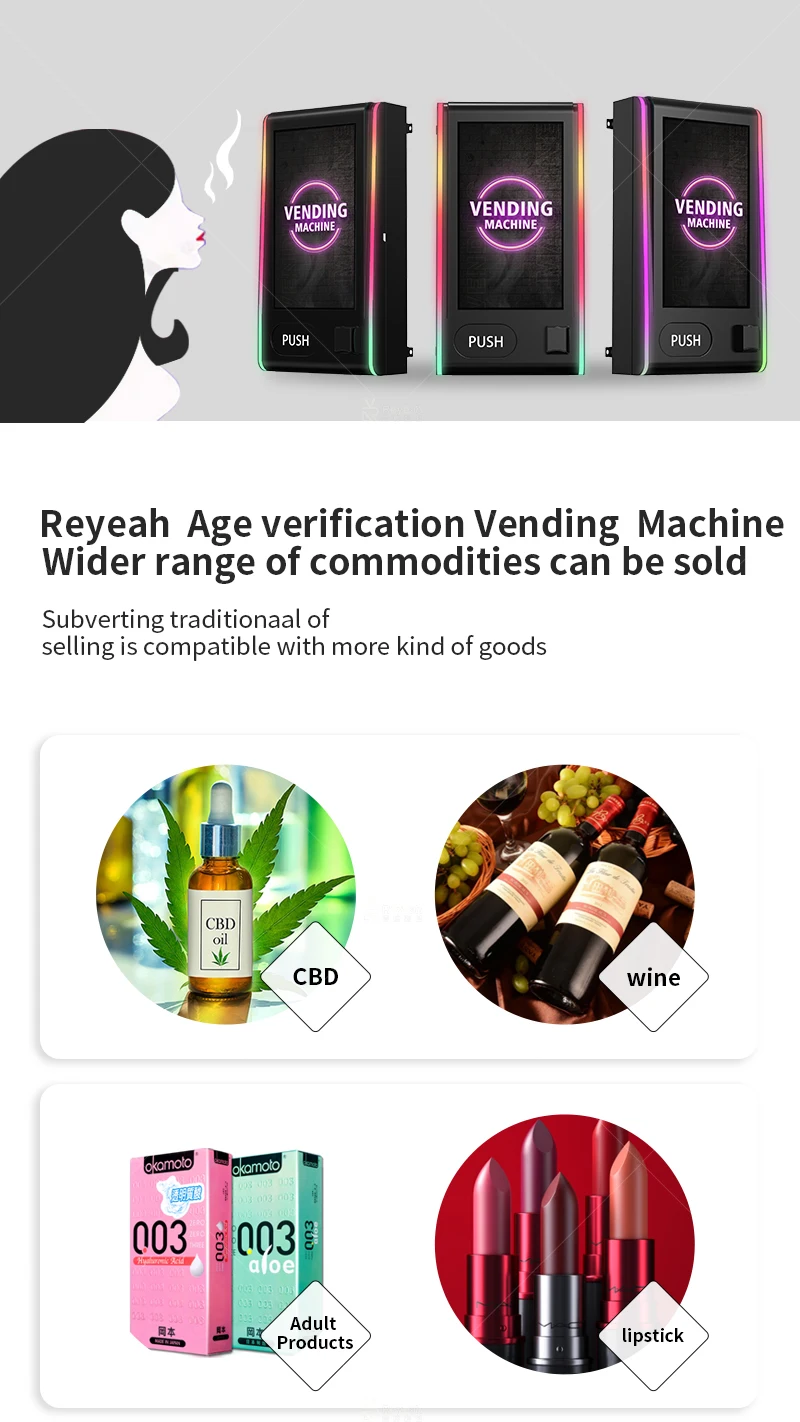 Mini Vending Machine Touch Screen Vending Machines Cbd Hemp Vending ...