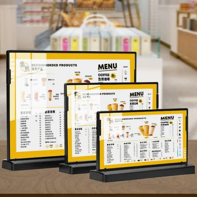 Custom Free Standing Led Light Box Double-sided Tabletop Display Light ...