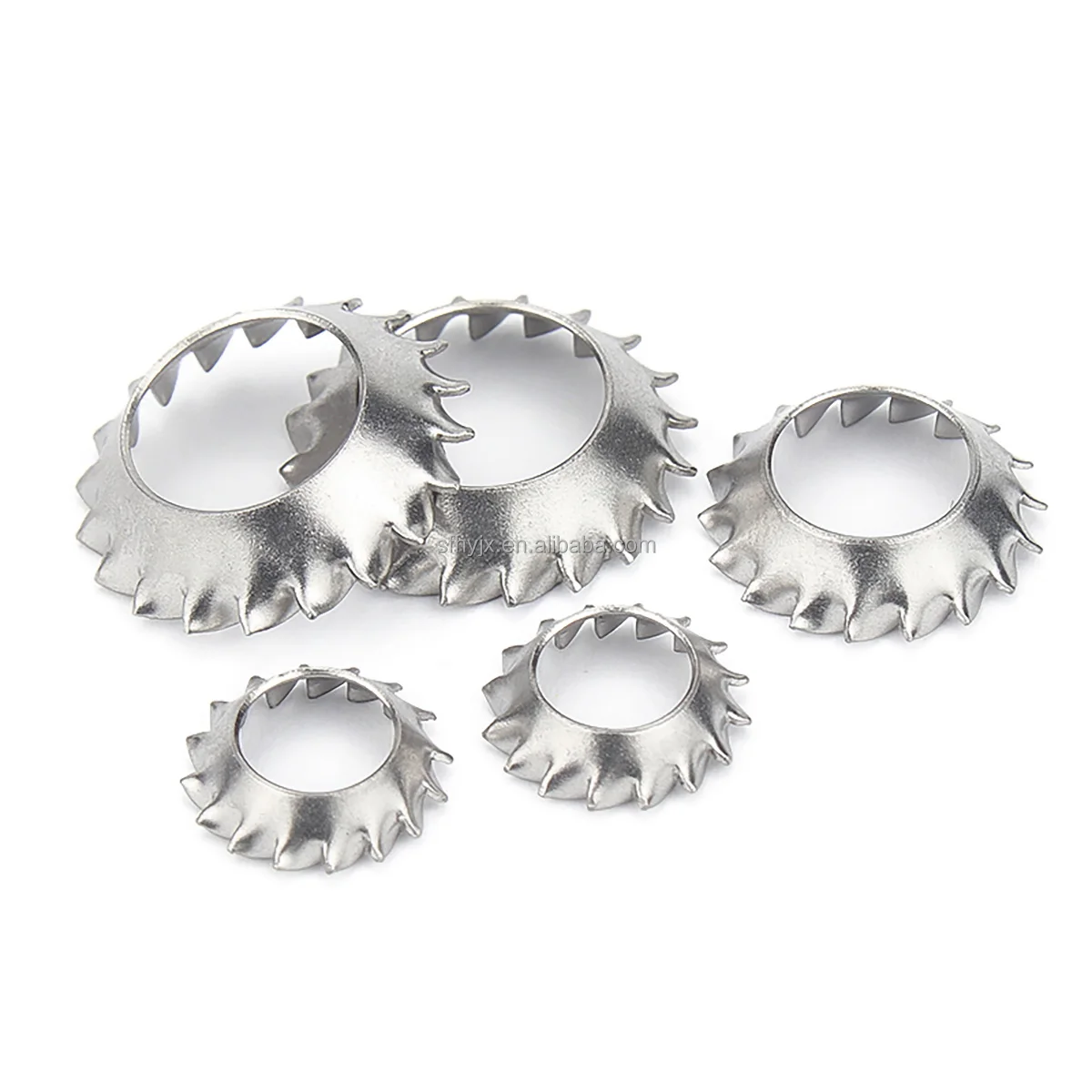 304 Stainless Steel Conical Serrated Lock Washer External Tooth Funnel ...