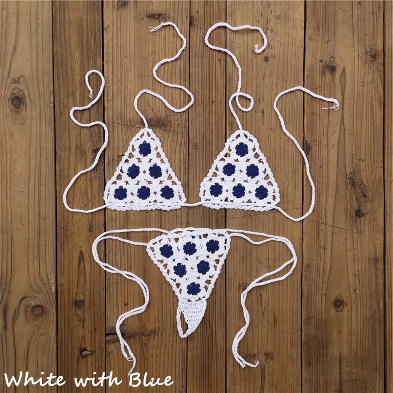 Handmade Crochet Bikini Set Bikini Crochet Sexy Swimwear Crochet