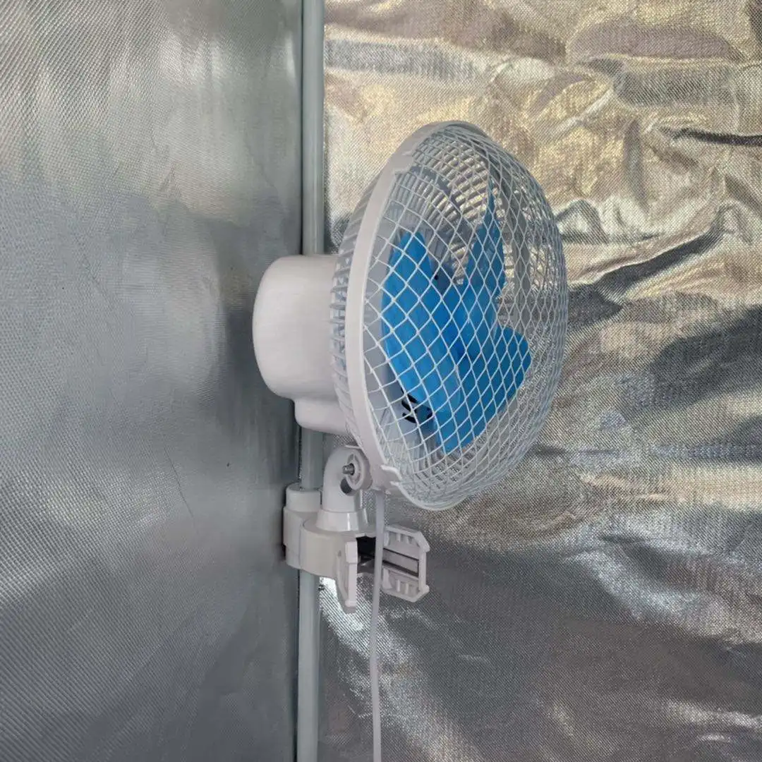 6 Inch Clip Fan - Mini Oscillating Grip Clip Fan for Grow Room
