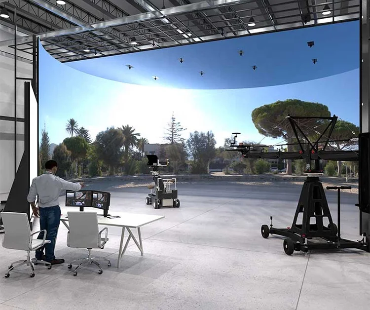 Indoor Full Color Filming Vfx Vr Vp Xr Virtual Production Studio Stage ...