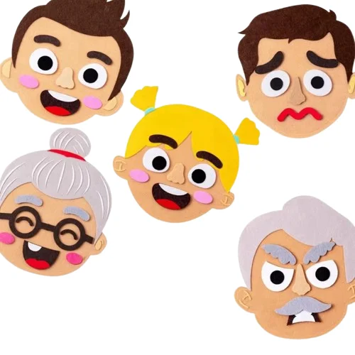 Social Sensory Emotional Learning Activities Family Feeling Felt Face ...