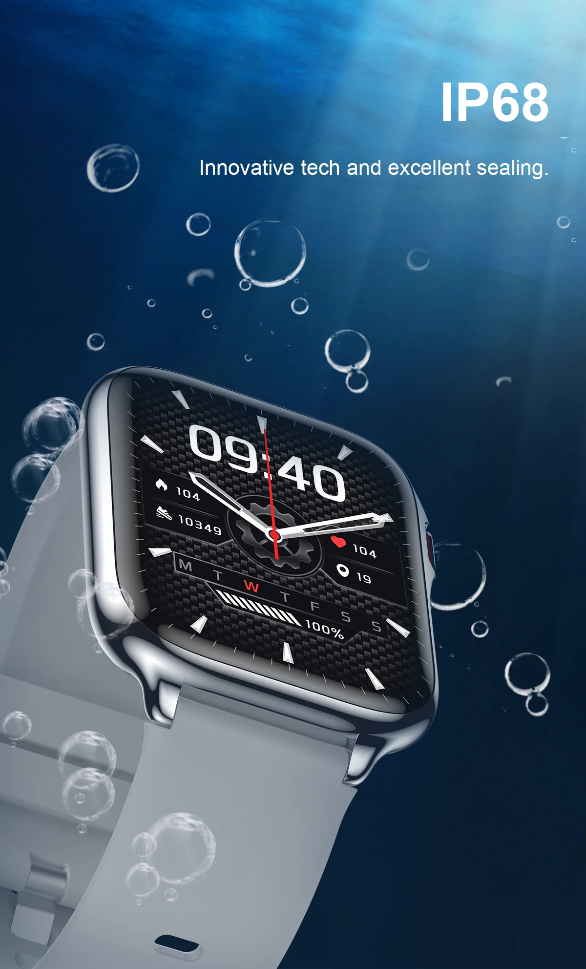 Linwear LW46 Smart Watch - Waterproof & Feature-rich