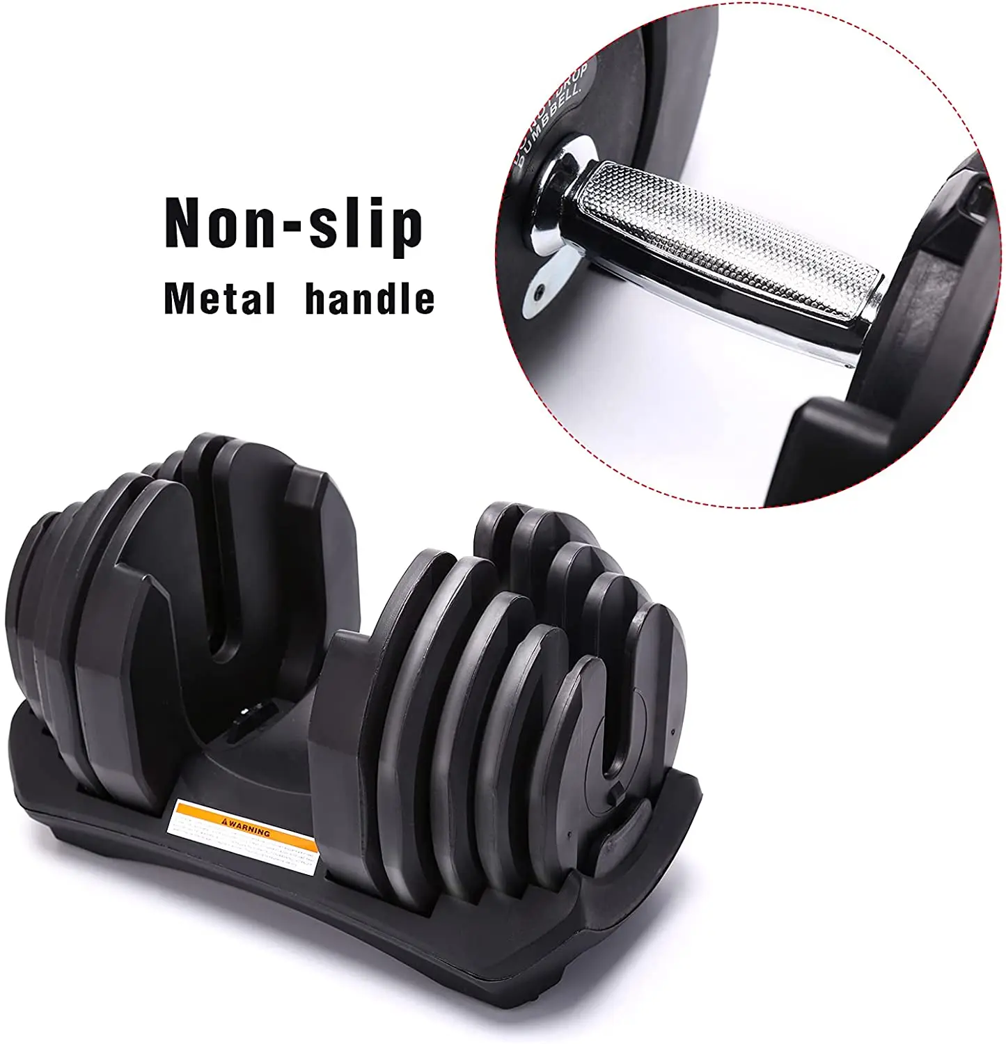 40kg Adjustable Dumbbell Set for Home Gym - Portable Muscle Trainer for ...