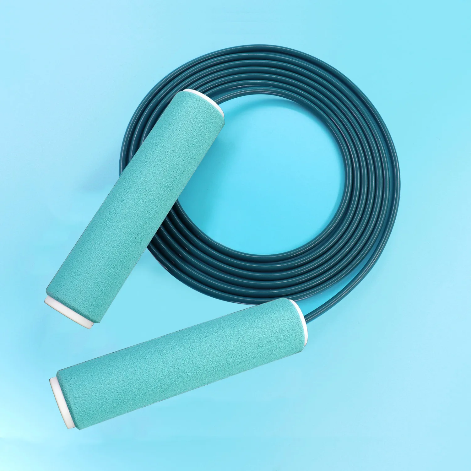 Outdoor Fitness Exercise Pvc Steel Wire Weighted Skipping Rope With Non ...