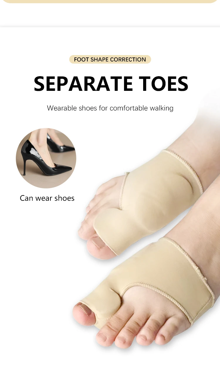 Silicon Footcare Gel Insert Toe Separator and Bunion Corrector Adjuster ...