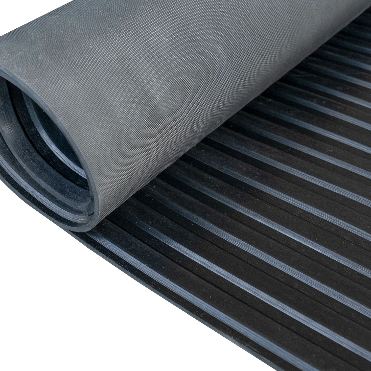 Wide Ribbed Rubber Mat - Durable and Versatile Solutions