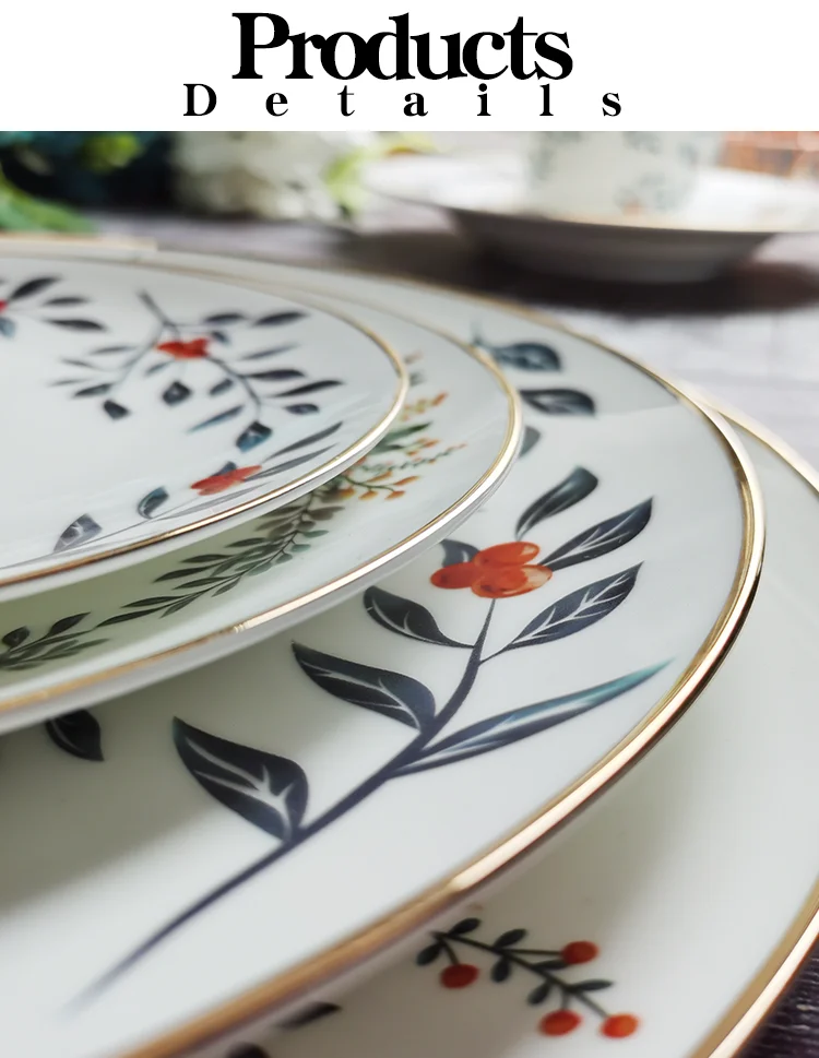 Luxury Bone China Dinner Plates - Elegant Ceramic Sets