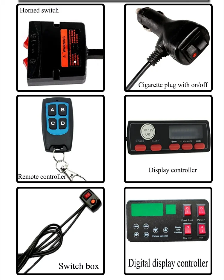 47inch Cop Car Top Lights - Emergency Warning Light Bar