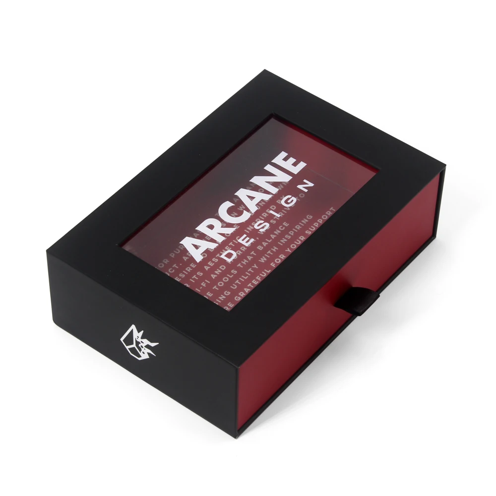 Custom Logo Small Paper Cardboard Product Pull Out Sliding Drawer Clear ...