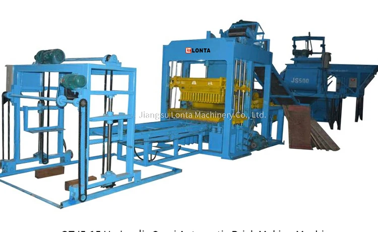 Lonta Qt5-15 Full Auto Interlock Hollow Paver Curbstone Cement Concrete ...