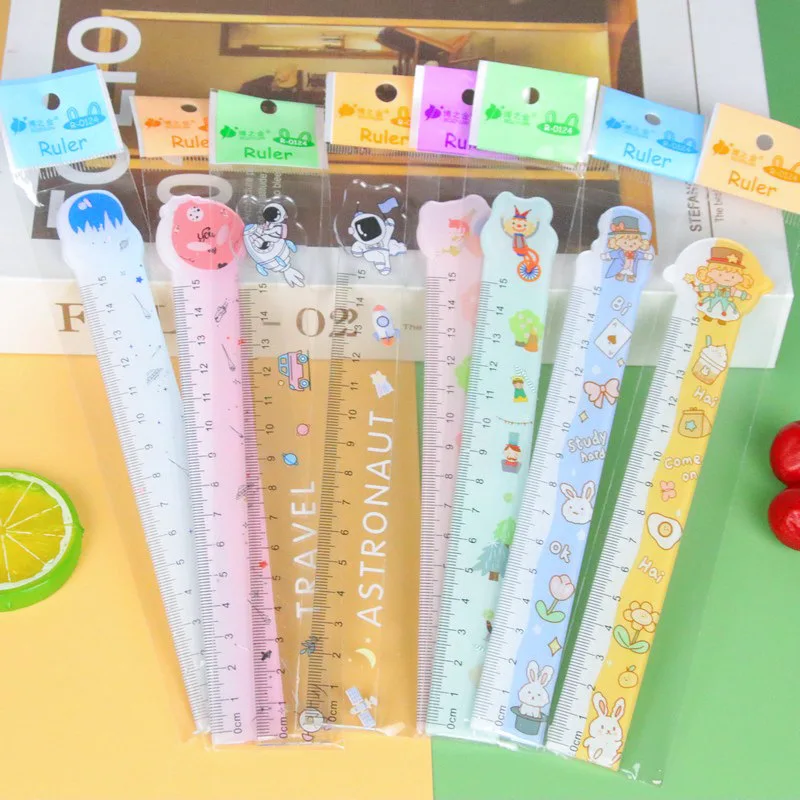 Transparent Ruler Scale Students High Value Drawing Ruler Cartoon ...