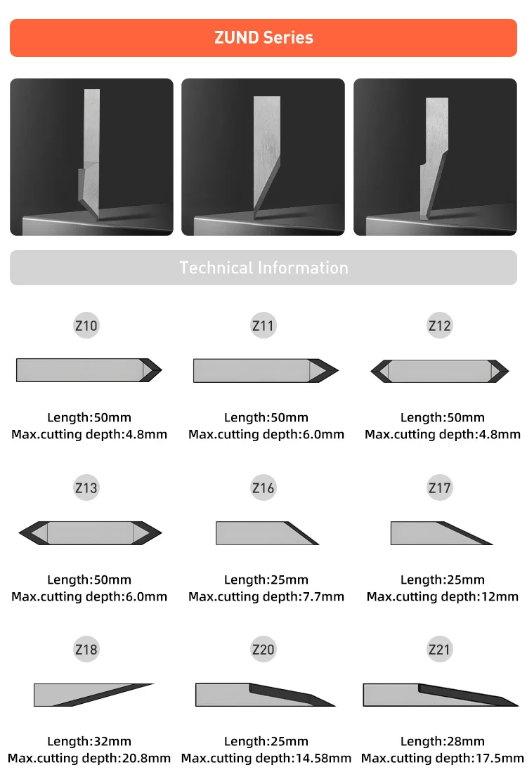 Iecho Digital Cutter Blade Cnc Vibration Knife Tungsten Carbide ...