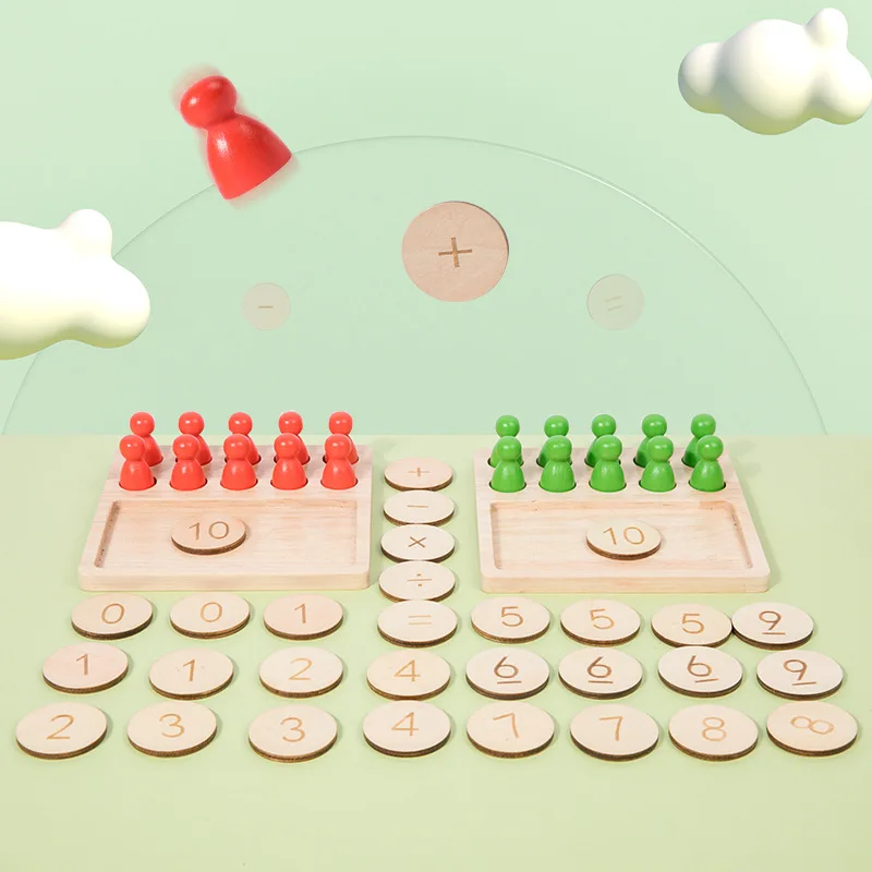 Montessori Wooden Numbering Toy 1-20 Number Board Montessori Math ...