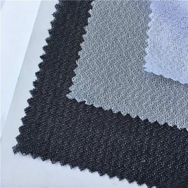 Super Stretch Adhesive Circular Knitted Tricot Fusible Interlining ...