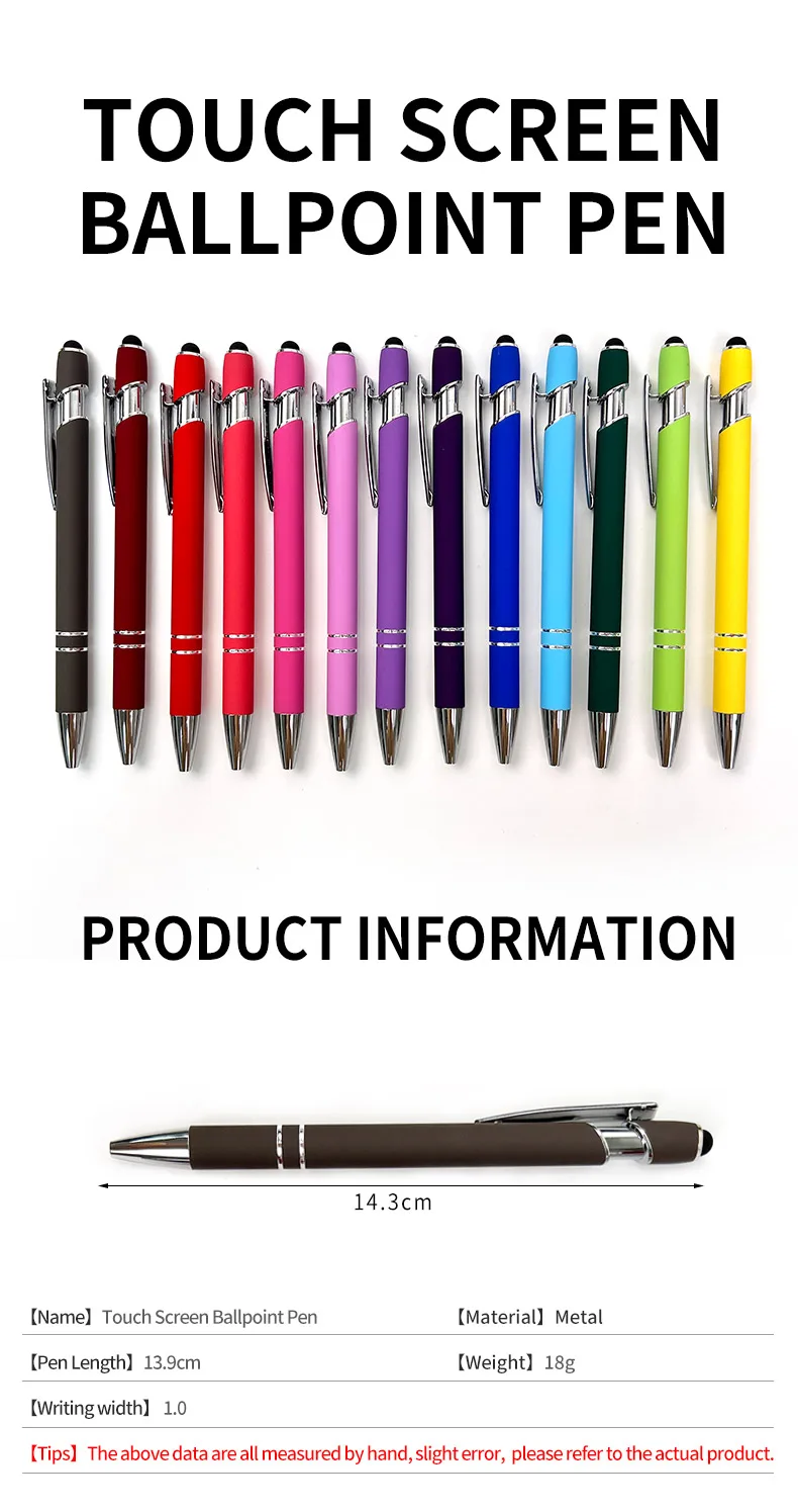 Personalized Screen Touch Ballpoint Pen for Phone Metal Point Ball Pen ...