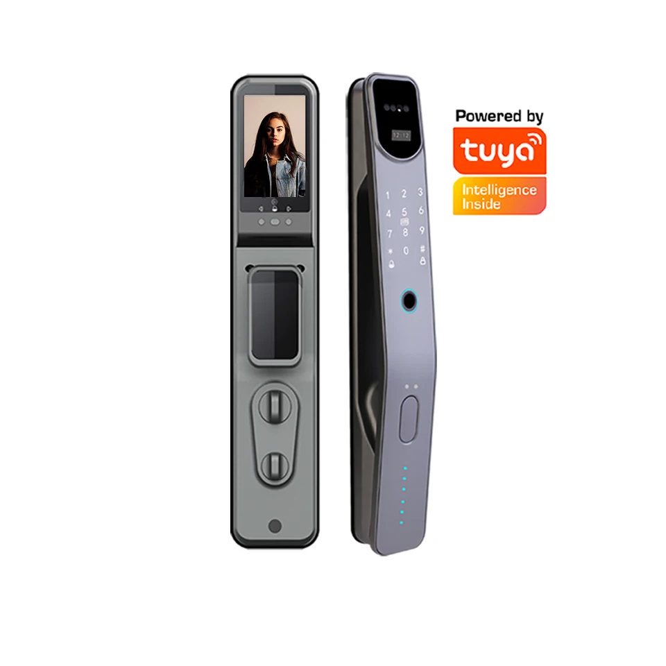 Wifi Tuya Smart 3d Face Recognition Door Lock With Camera Biometric Fingerprint Digital Security ...