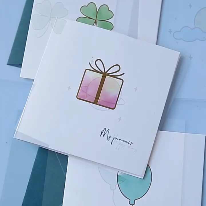 Small Fresh And Simple Blank Card Best Wishes Greeting Card Thank You ...