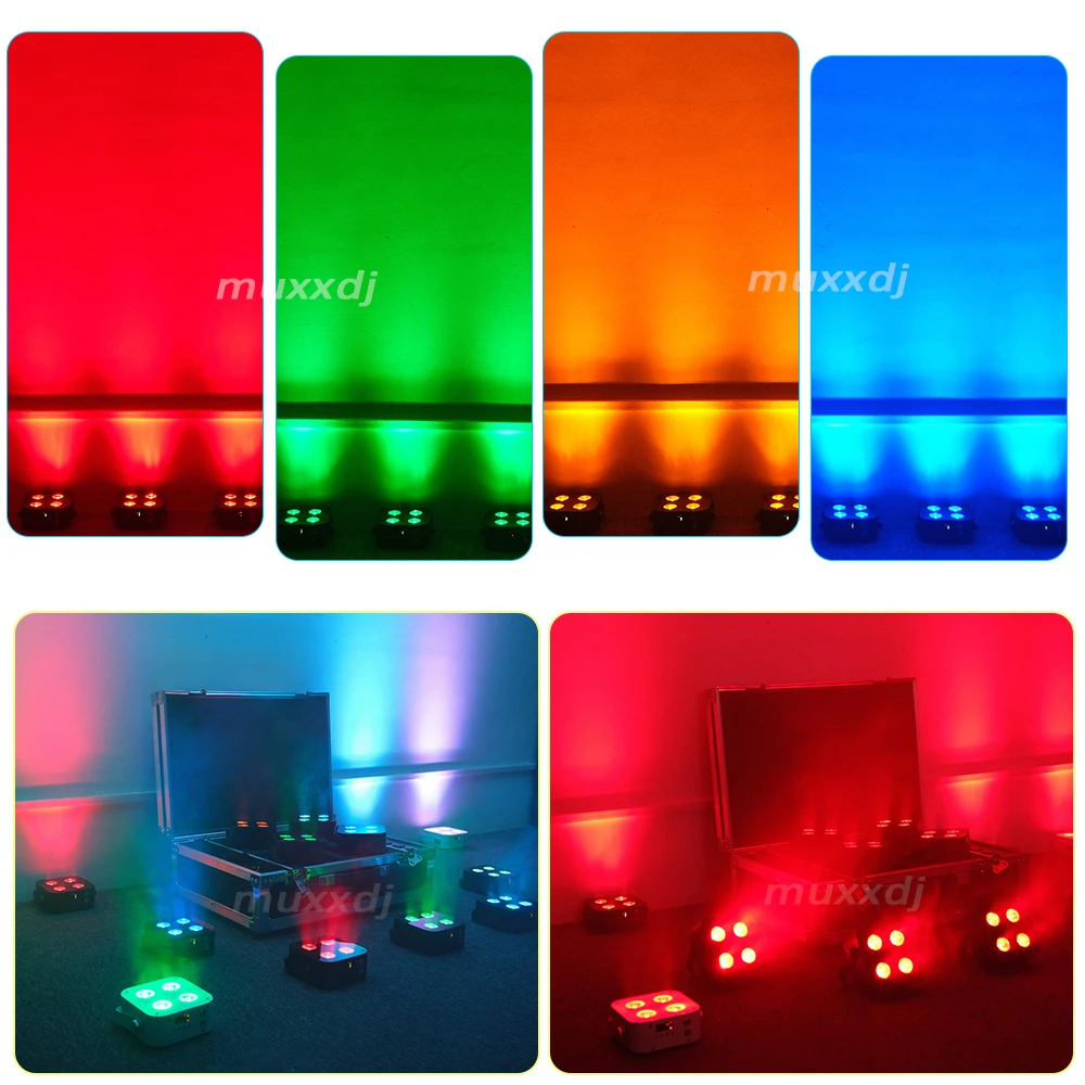 Muxxdj Wireless DMX IR4 Uplights - Perfect for Weddings