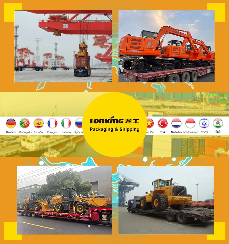 Lonking Large Scale Wheel Loader Lg820 For Heavy Duty Work Sturdy ...