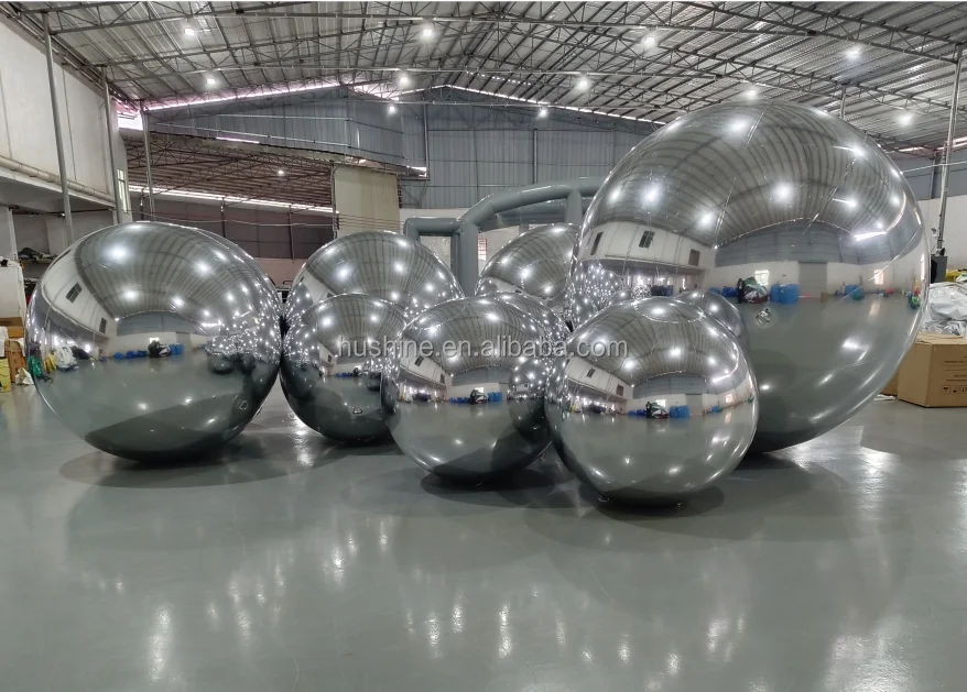 Giant Inflatable Silver Ball - Durable Event Decor