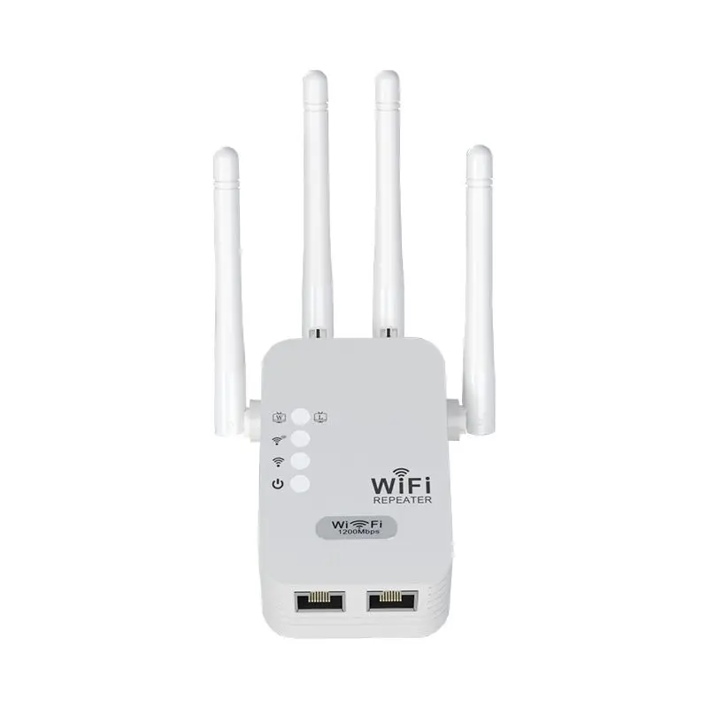 Wps Easy Setup Wifi Range Extender 1200mbps Dual Band Wifi Repeater 2.4/5ghz Internet Wi-fi ...