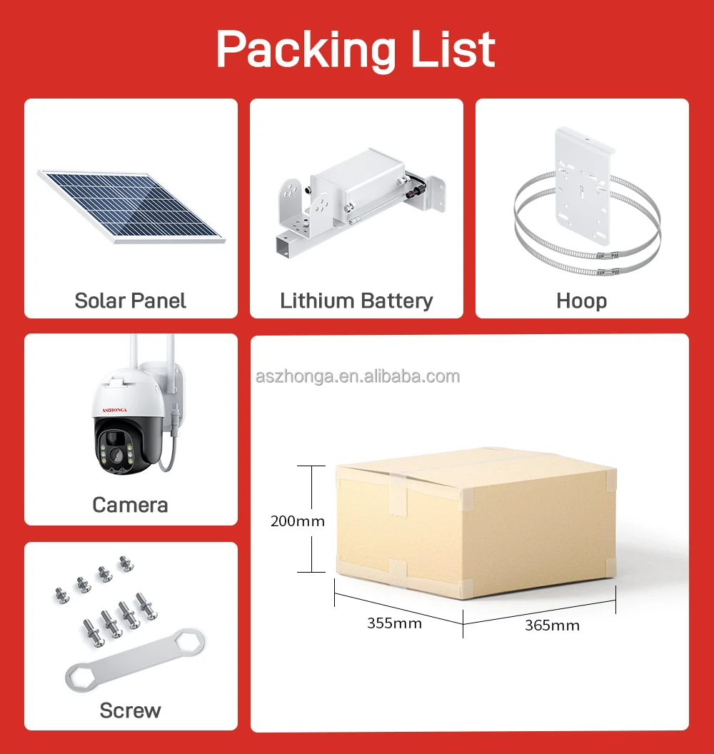 20w Solar Panel Hd 2mp Security Ip Network Camera Wireless 1080p 3g 4g ...