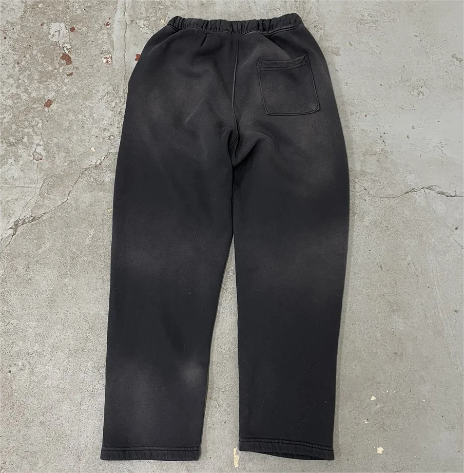 Custom Vintage Blank Terry Sweat Sun Faded Distressed Sweatpants Cotton ...