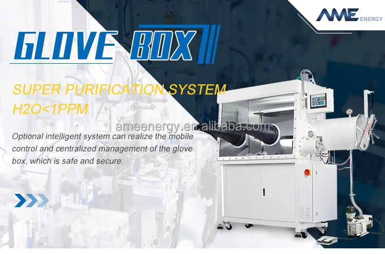 Laboratory Vacuum Gas Purification System Glove Box Isolator H2O&O2 ...