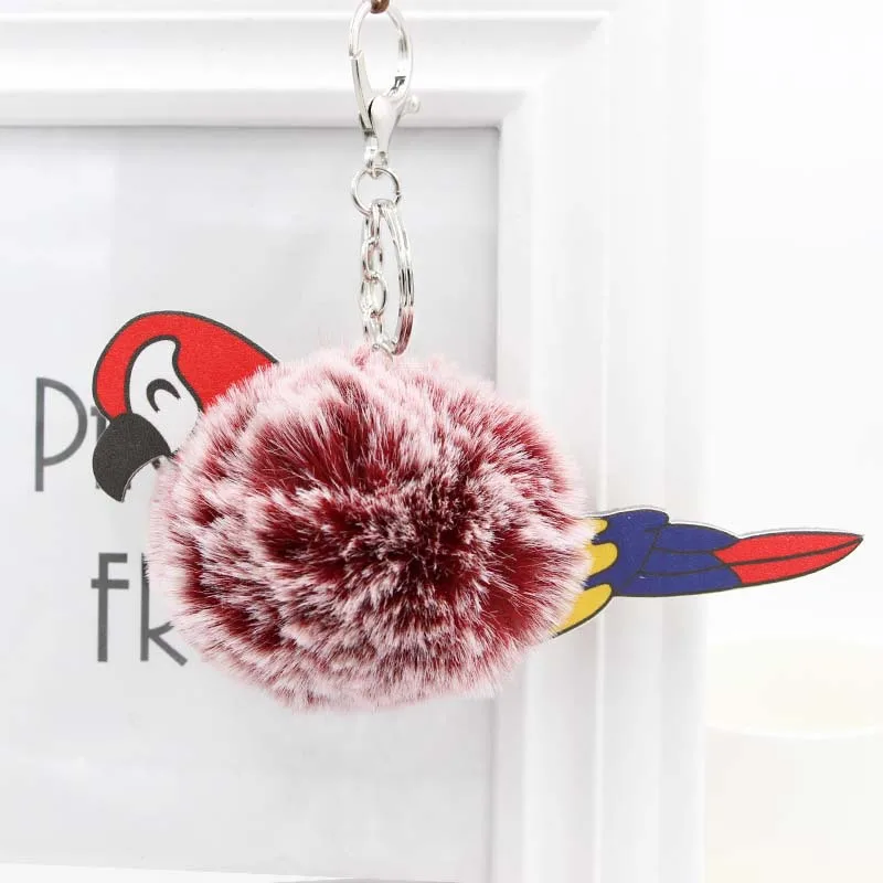 Freedi Novelty Jewelry Keyrings Cartoon Parrot Key Ring Chain Cute ...