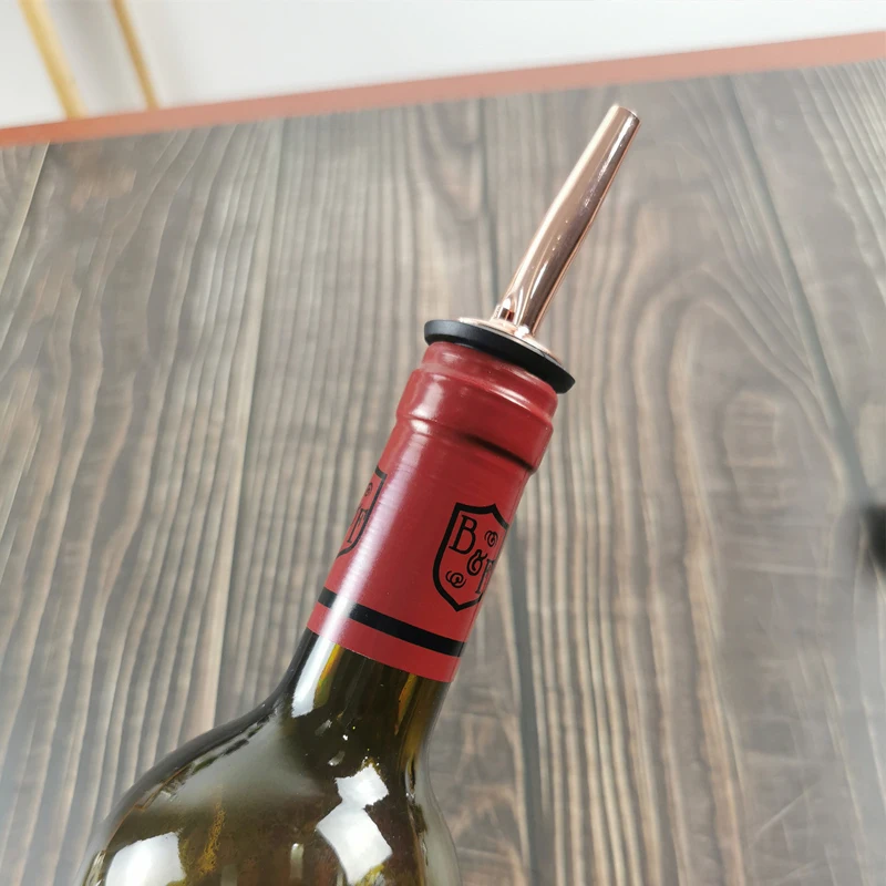 304 Stainless Steel Wine Guide Drain Custom Logo Red Wine Plug Metal ...