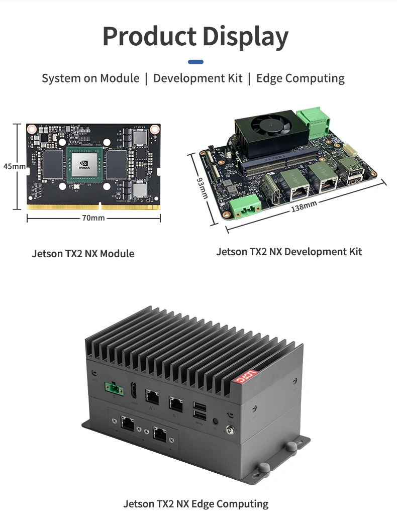 Jetson TX2 NX-4GB AI Module Edge Computer EA-B200 Fanless Industrial Embedded Supports 4-POE ...
