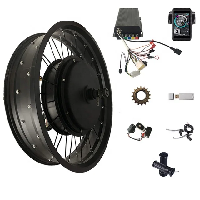 Qs 205 50h V3 Motor 5000w Electric Fat Bike Conversion Kit Sabvoton ...