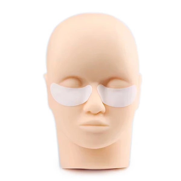 Human Model Head Training Makeup Model Rubber Eyes, Facial Lashes, and ...