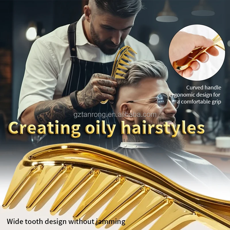 Golden Luxury Care Tools Set for Men Blade Shave Razor Curly Hairstyle ...