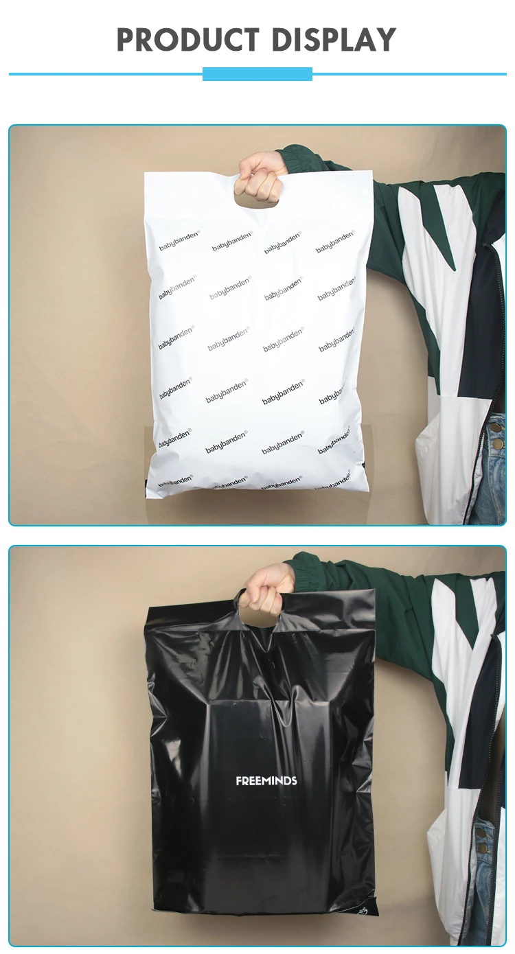 Custom Large Mailer Bags With Handle Custom Printed Poly Mailing Bag ...