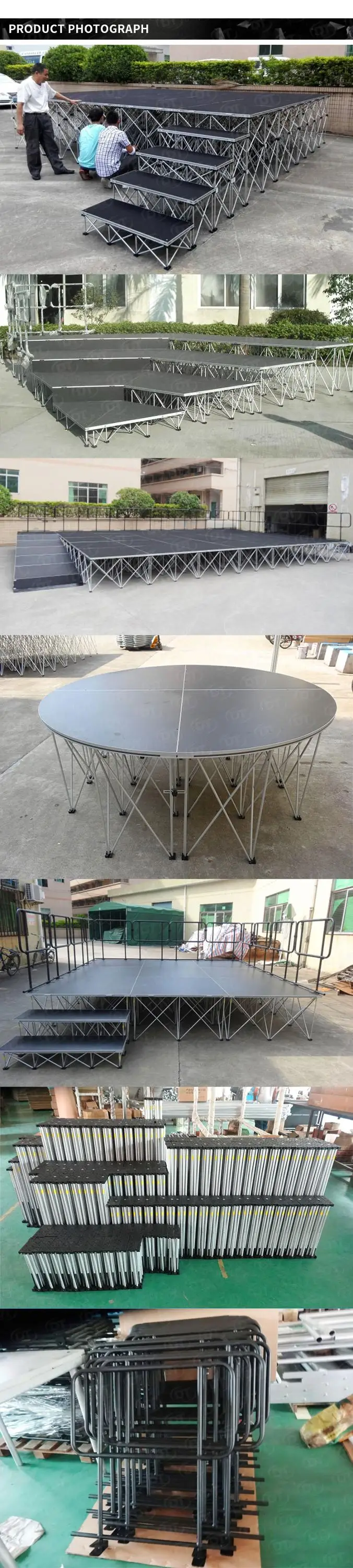 Stage Platform Display Aluminum Folding Riser Smart Stage Cheap ...