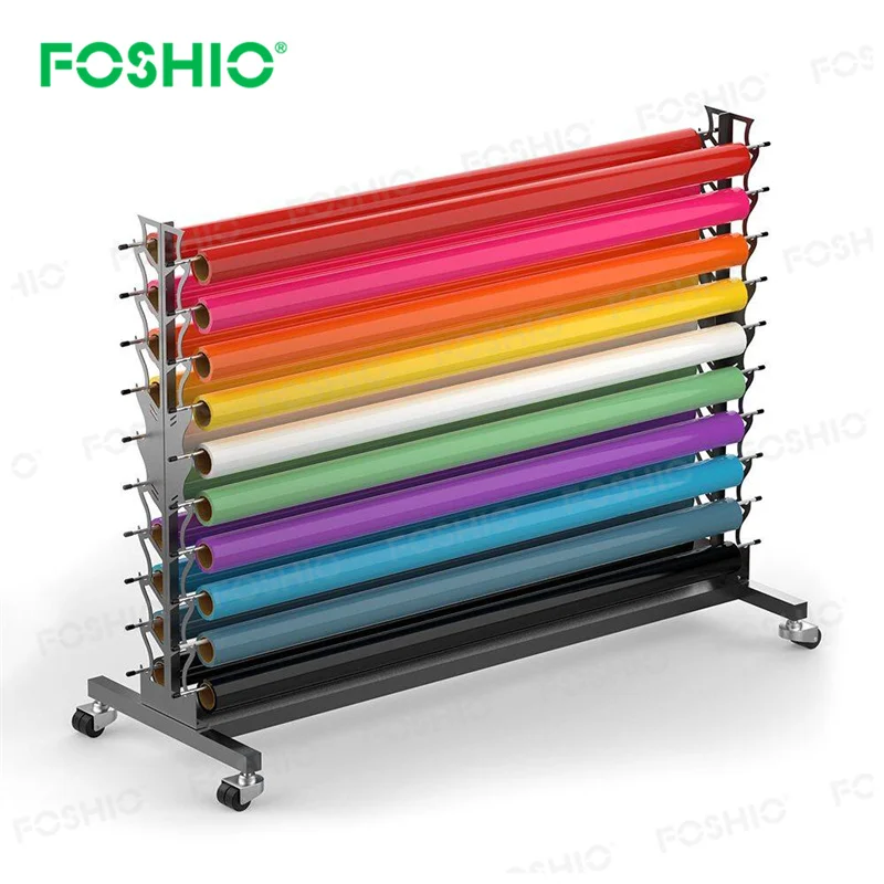 Foshio Customize Logo Window Tint Tool Vinyl Wrap Roll Storage Wall ...