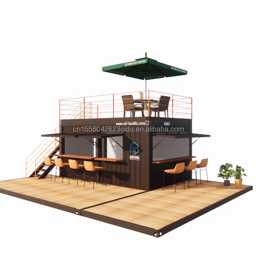 Two-story Pop-up Container Bar Long Beach Container Bar Coffee ...