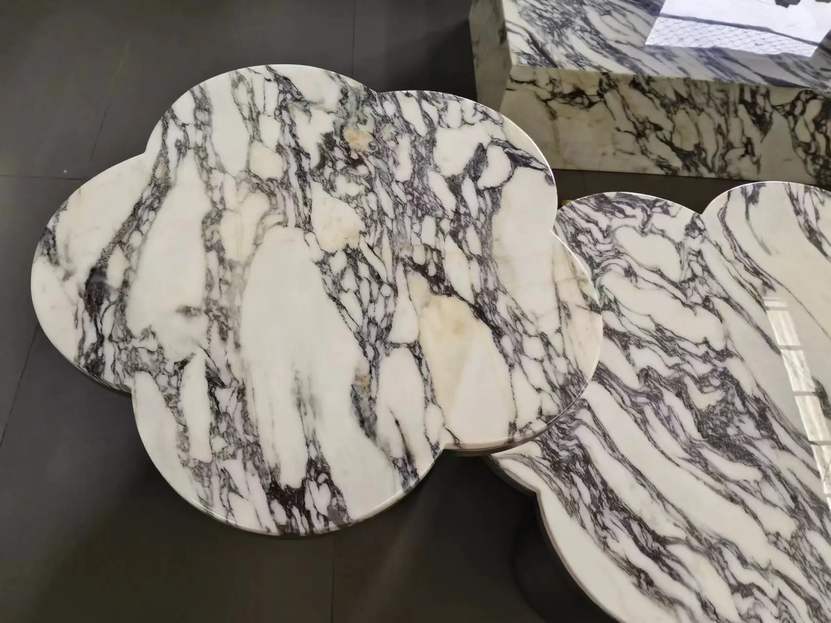 Beautiful Italy Calacatta Viola Marble Table For Home And Hotel Decor ...