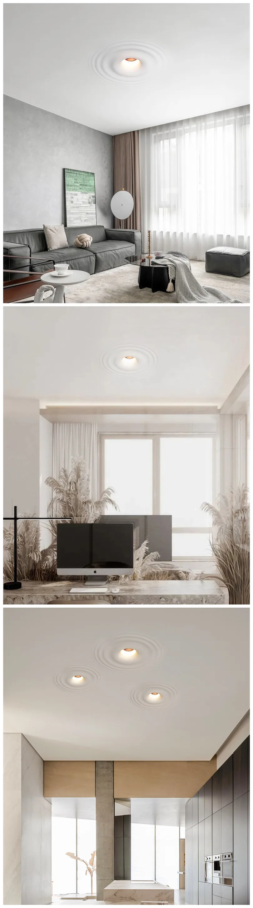 Indoor Gypsum Ceiling LED Downlight for Home Interior Decorative ...