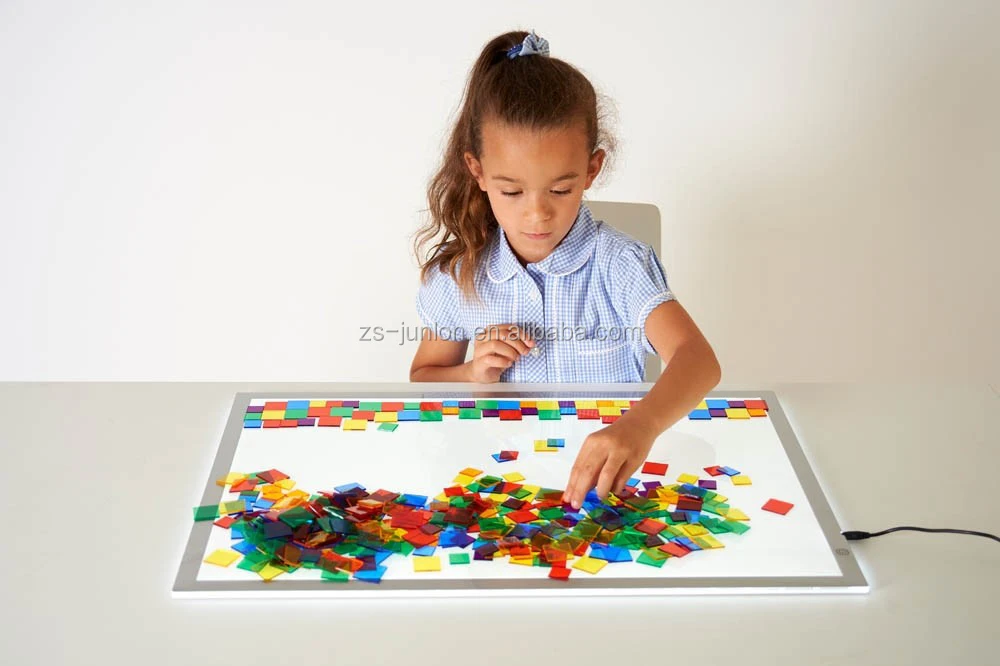 Educational Sensory Activity Play Table for Kids - LED Lights