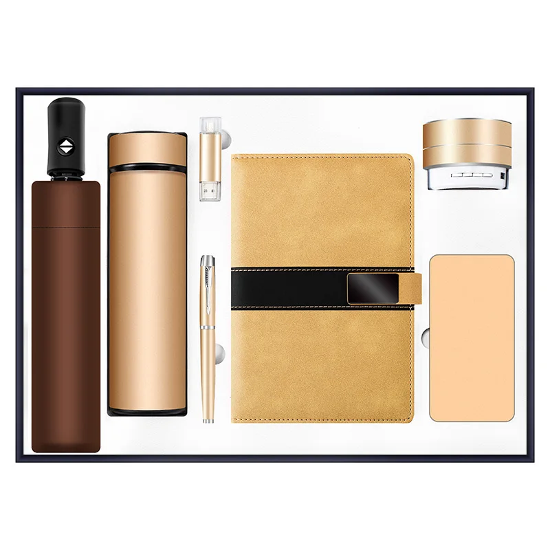 Luxury Business Gift Set with Custom Logo Includes Automatic Umbrella ...