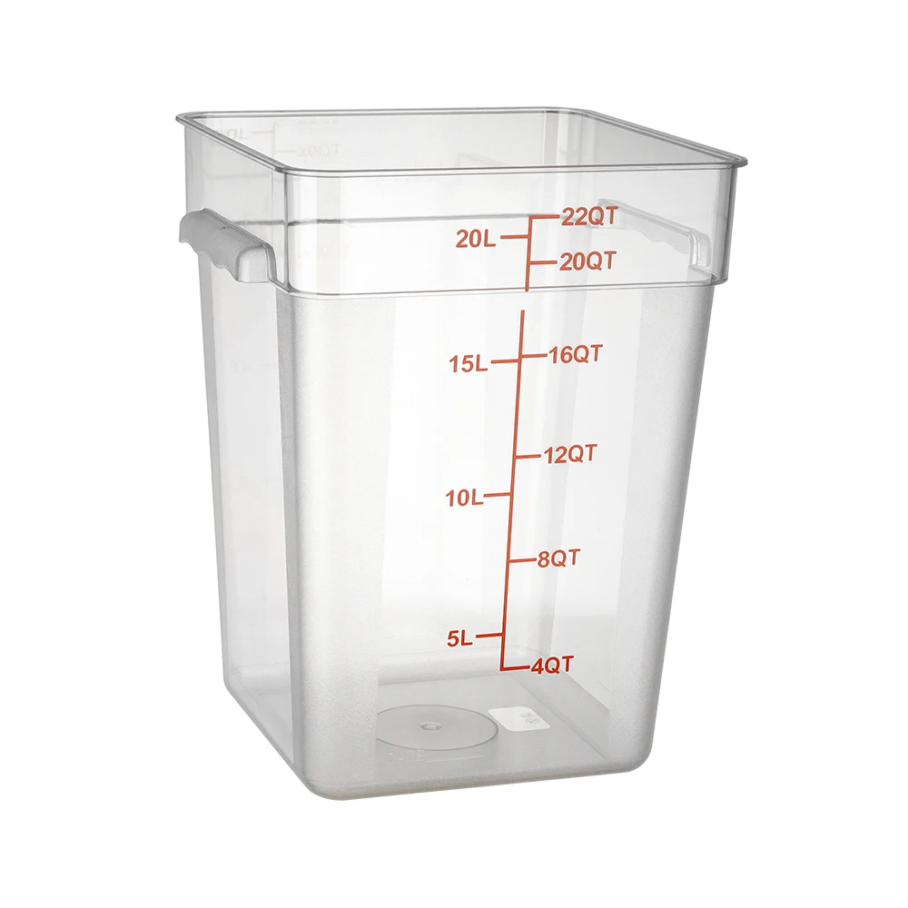 Rectangular Clear Square Polycarbonate Food Storage Container with ...