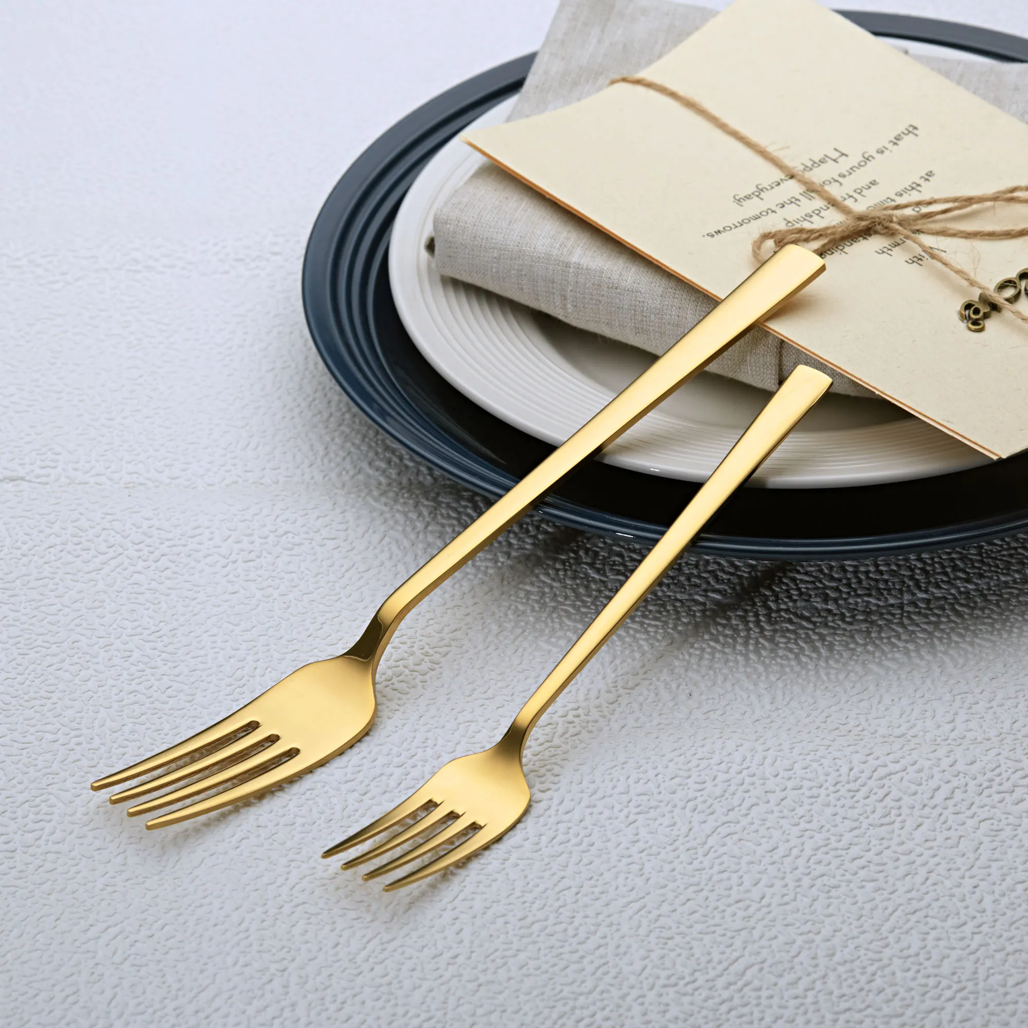 Custom High Quality Kitchen Gold Cutlery Set - 5PCS Luxury