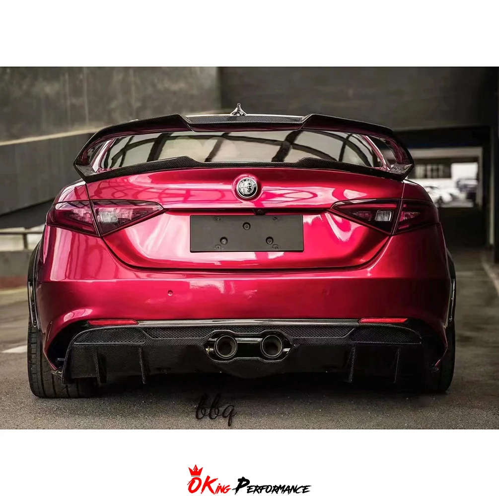 Gtam Style Real Carbon Fiber Rear Spoiler For Alfa Romeo Giulia Gt Wing ...
