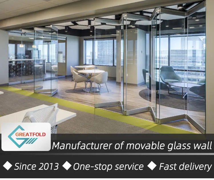 Aluminium Sliding Operable Wall Partition Glazing Folding Door ...