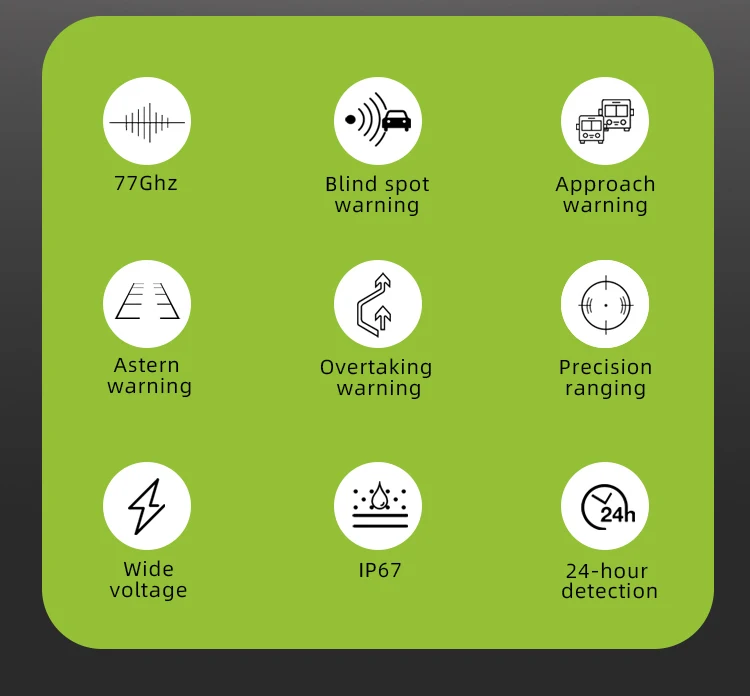 R151 77GHz Radar Sensor Kit - 50M Detection, ADAS Support, Waterproof ...