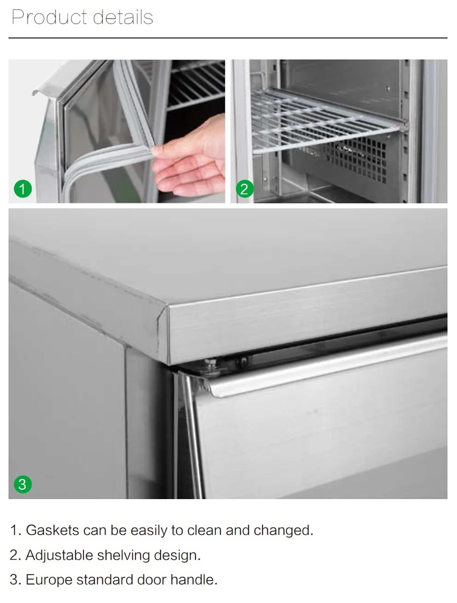 Soardragon Two Door Bench Refrigerator - Efficient Cooling
